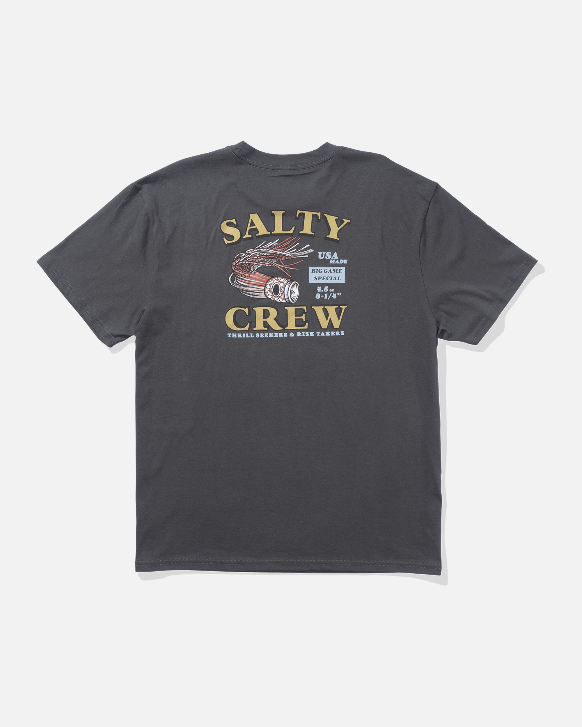 Lured Classic Tee - Charcoal | Salty Crew