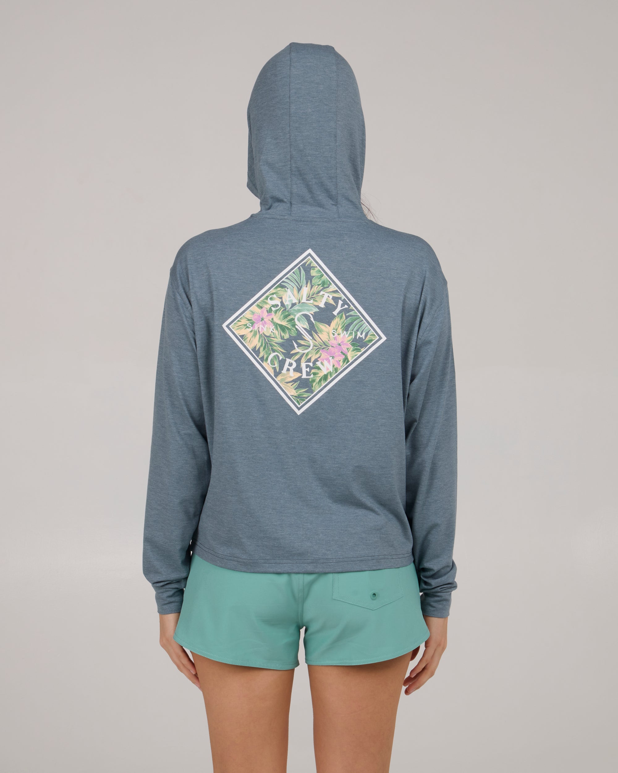 Tippet Fill Tech Hoodie - Fin Blue | Salty Crew
