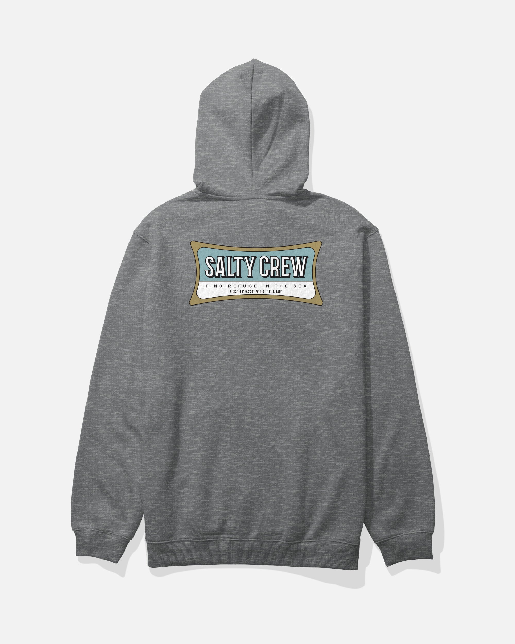 Essential Zip Fleece Hoodie - Gunmetal Heather | Salty Crew