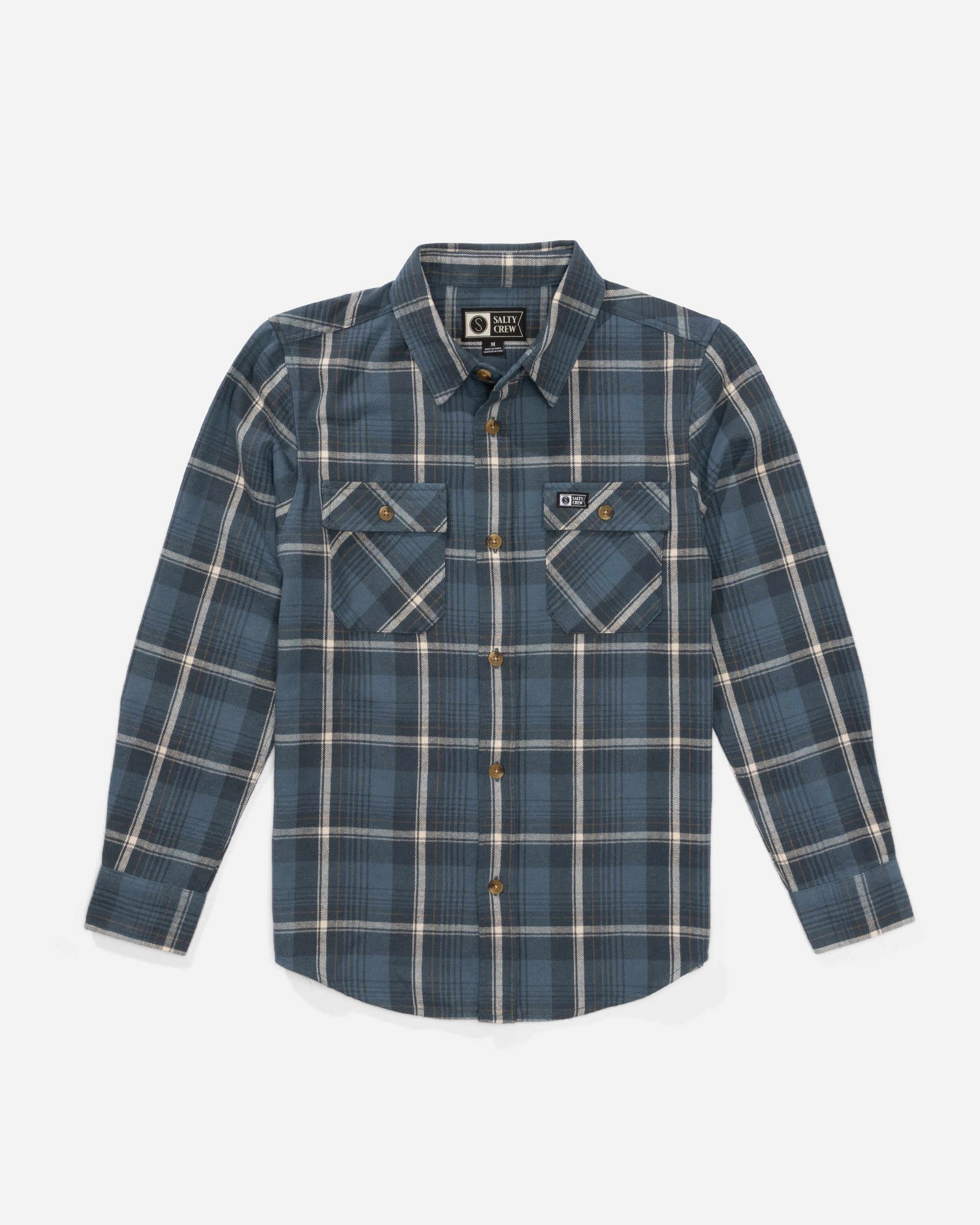 Daybreak Boys Flannel - Channel Blue | Salty Crew
