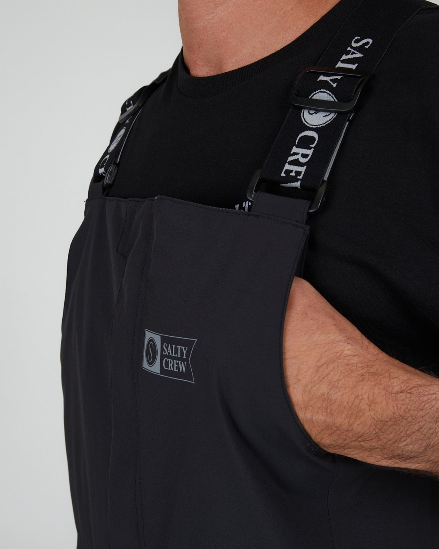 Long Range Bib - Black | Salty Crew